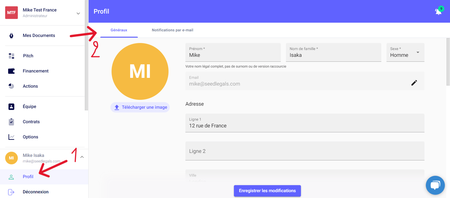 Comment modifier mes informations personnelles Comment modifier mes informations personnelles