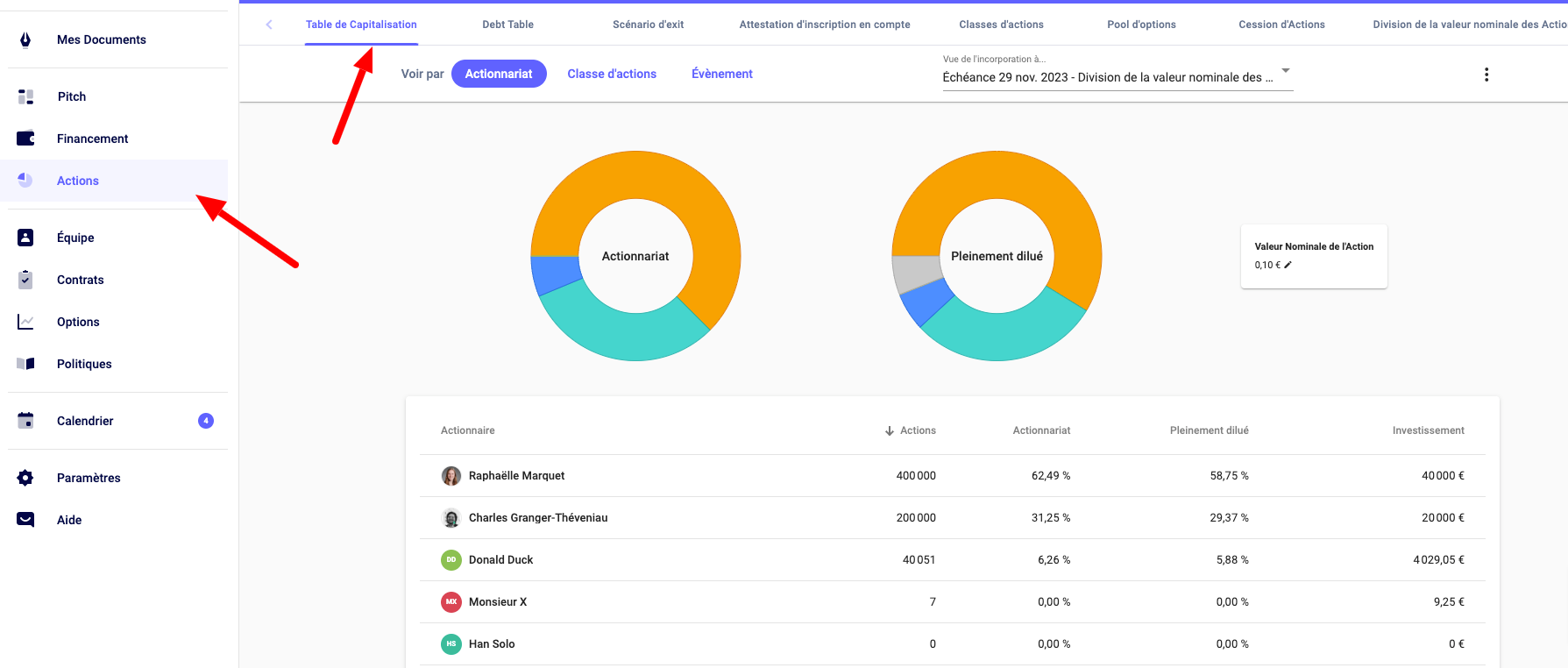 Comment fonctionne la table de capitalisation