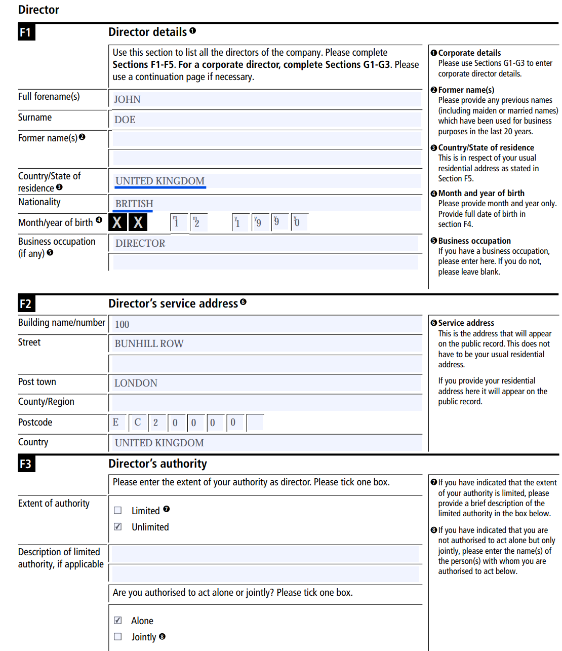 How to complete your OS IN01 form to register as an overseas company